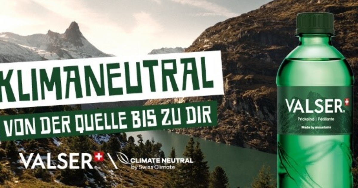Swiss Climate - VALSER – Das nachhaltigste Mineralwasser der Schweiz